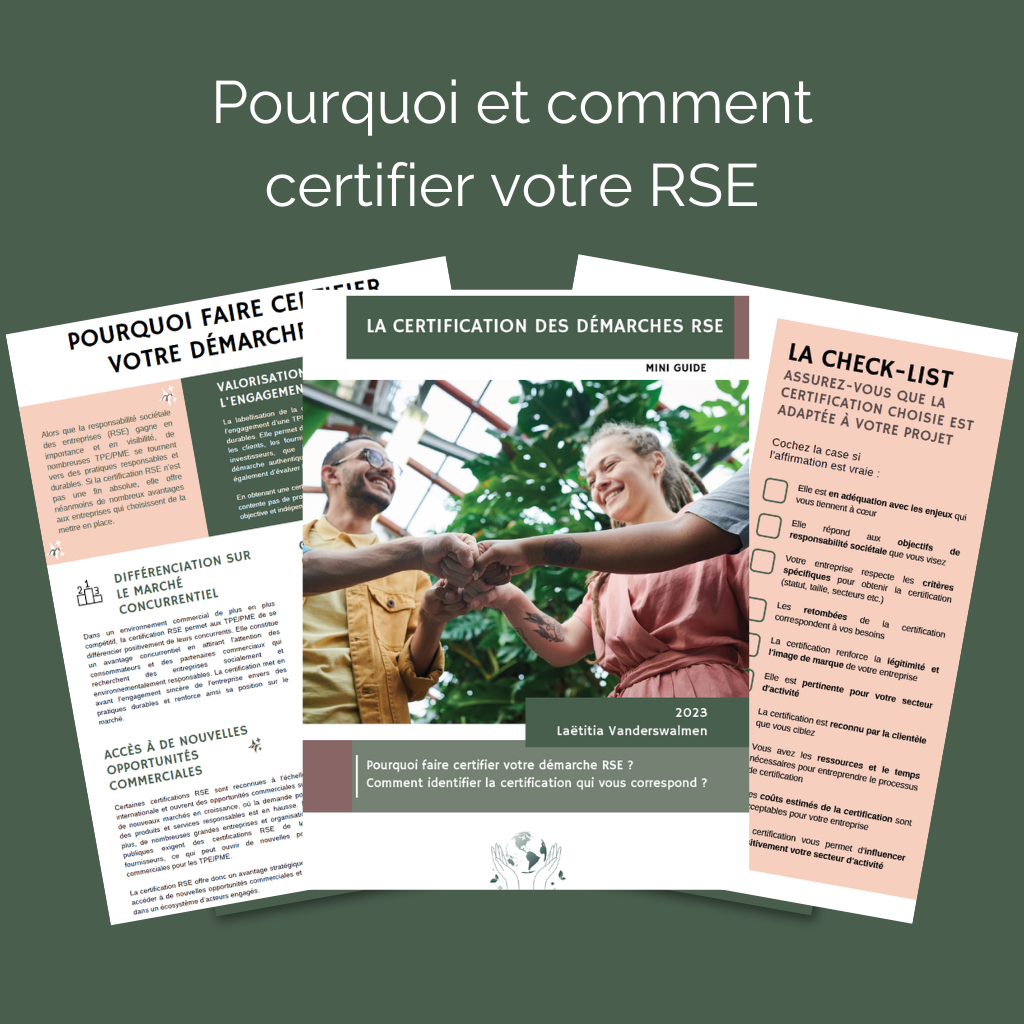 Appréhendez sereinement votre projet de certification RSE
